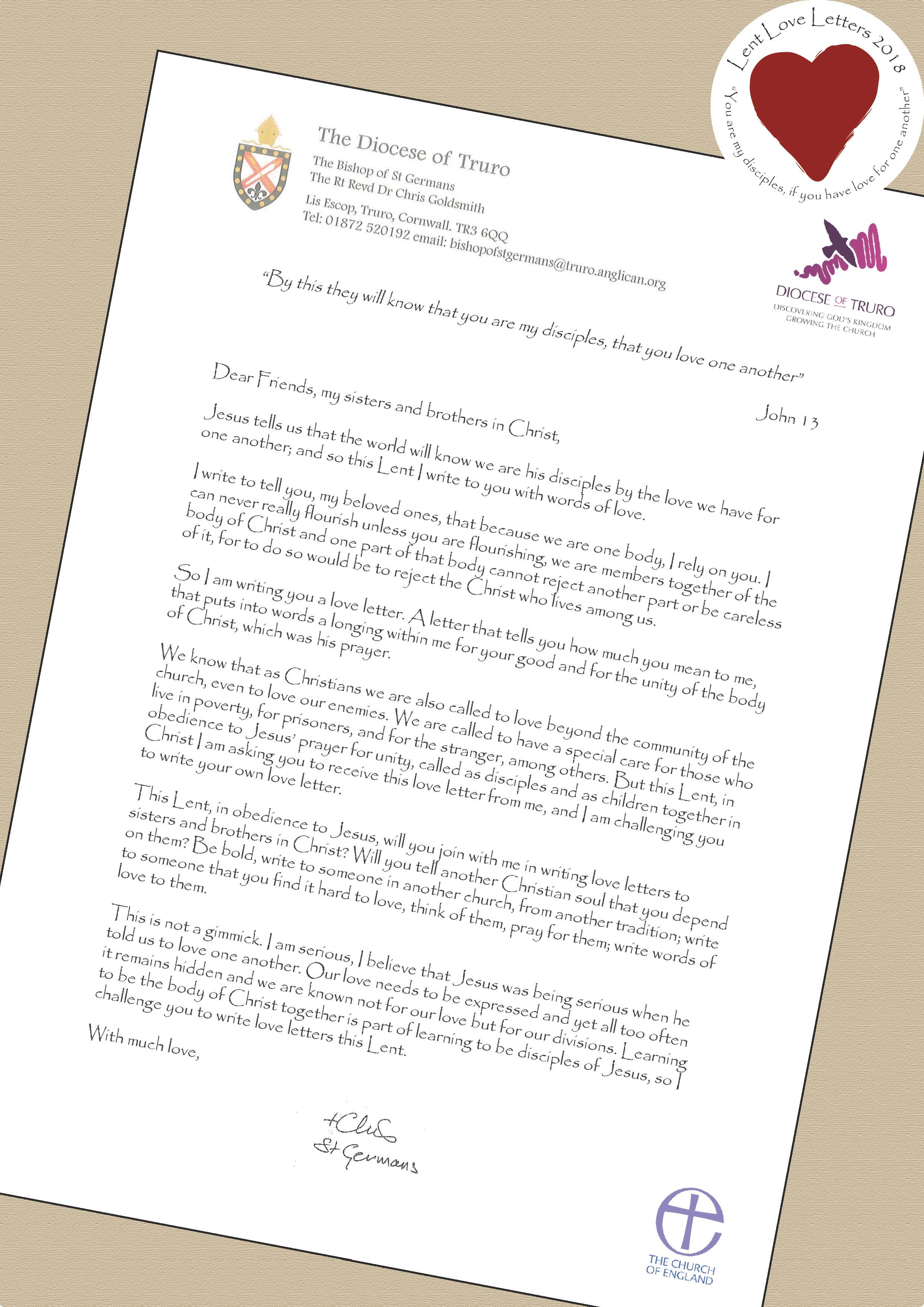 Bishops Letter draft 1 - Truro Diocese : Truro Diocese